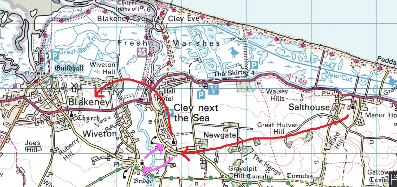 251: Cley & Blakeney – Visiting all the maps!
