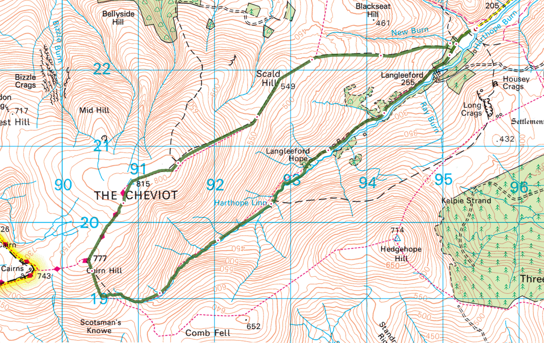 OL16: Cheviot Hills – Visiting all the maps!